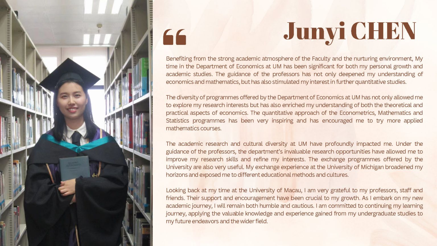 Student Placement - Department of Economics - University of Macau